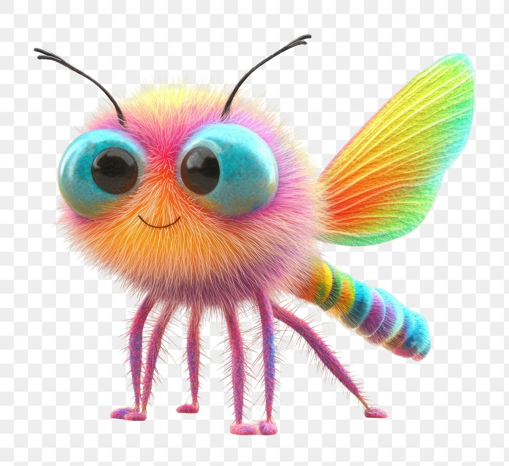 PNG Furry dragonfly illustration insect | Free PNG - rawpixel