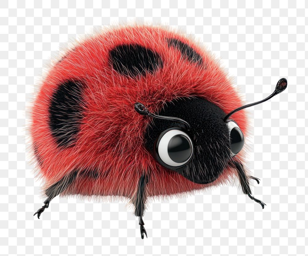 PNG Furry ladybug illustration insect | Free PNG - rawpixel