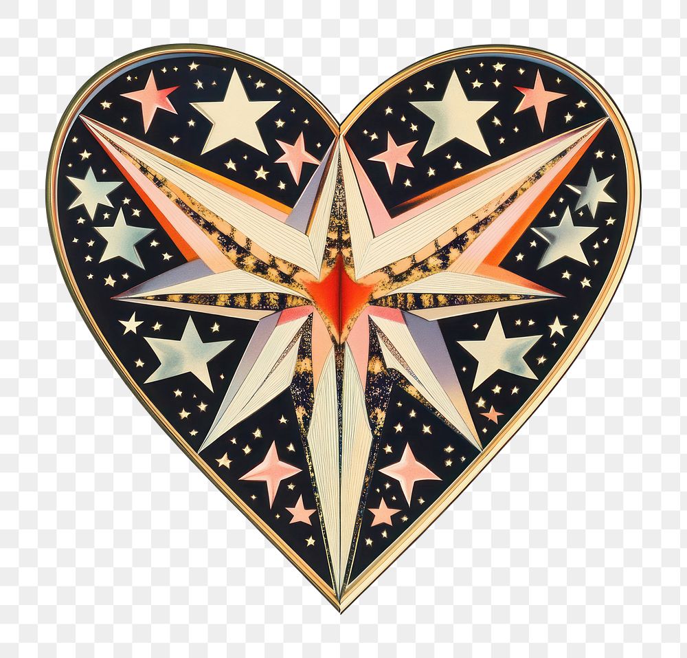 PNG Heart star pattern shape | Free PNG - rawpixel