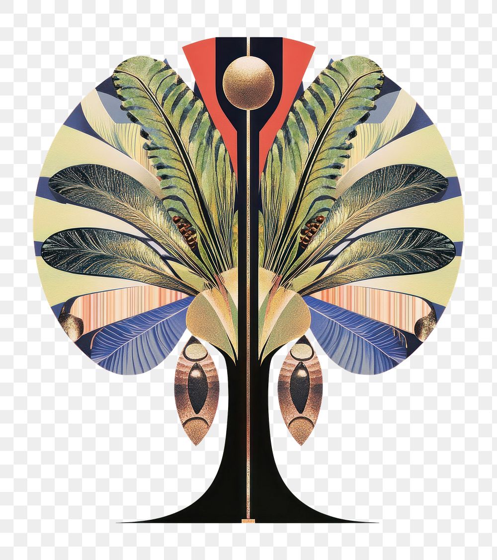 PNG symmetrical tree art illustration | Free PNG - rawpixel