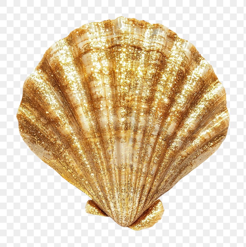 PNG Gold shell seashell glitter | Free PNG - rawpixel