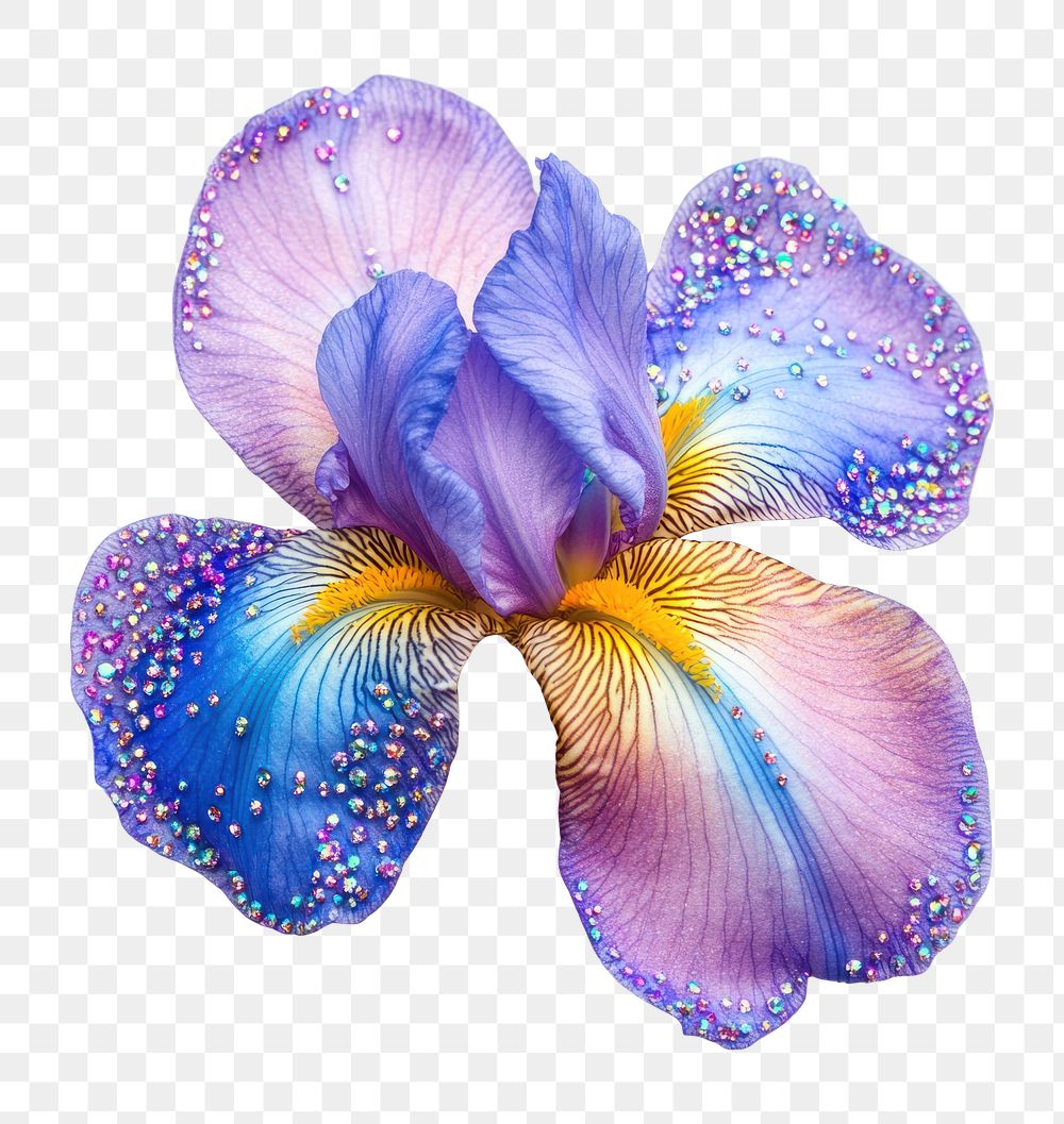PNG Iris petals flower purple. | Free PNG - rawpixel