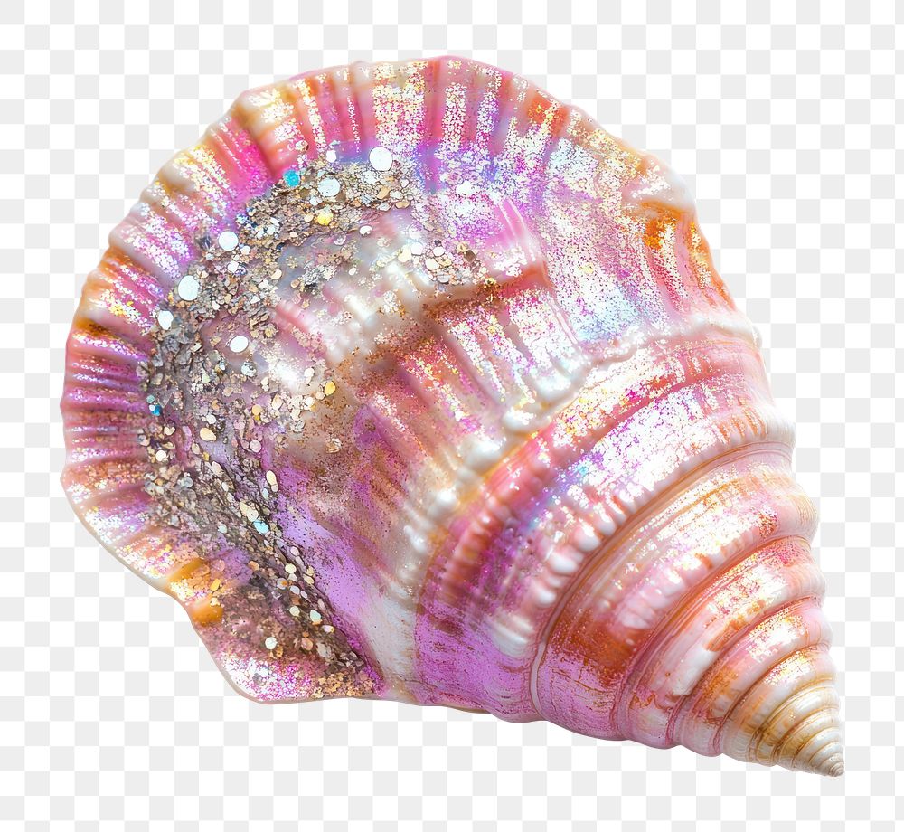 PNG Pink shell seashell shiny | Free PNG - rawpixel