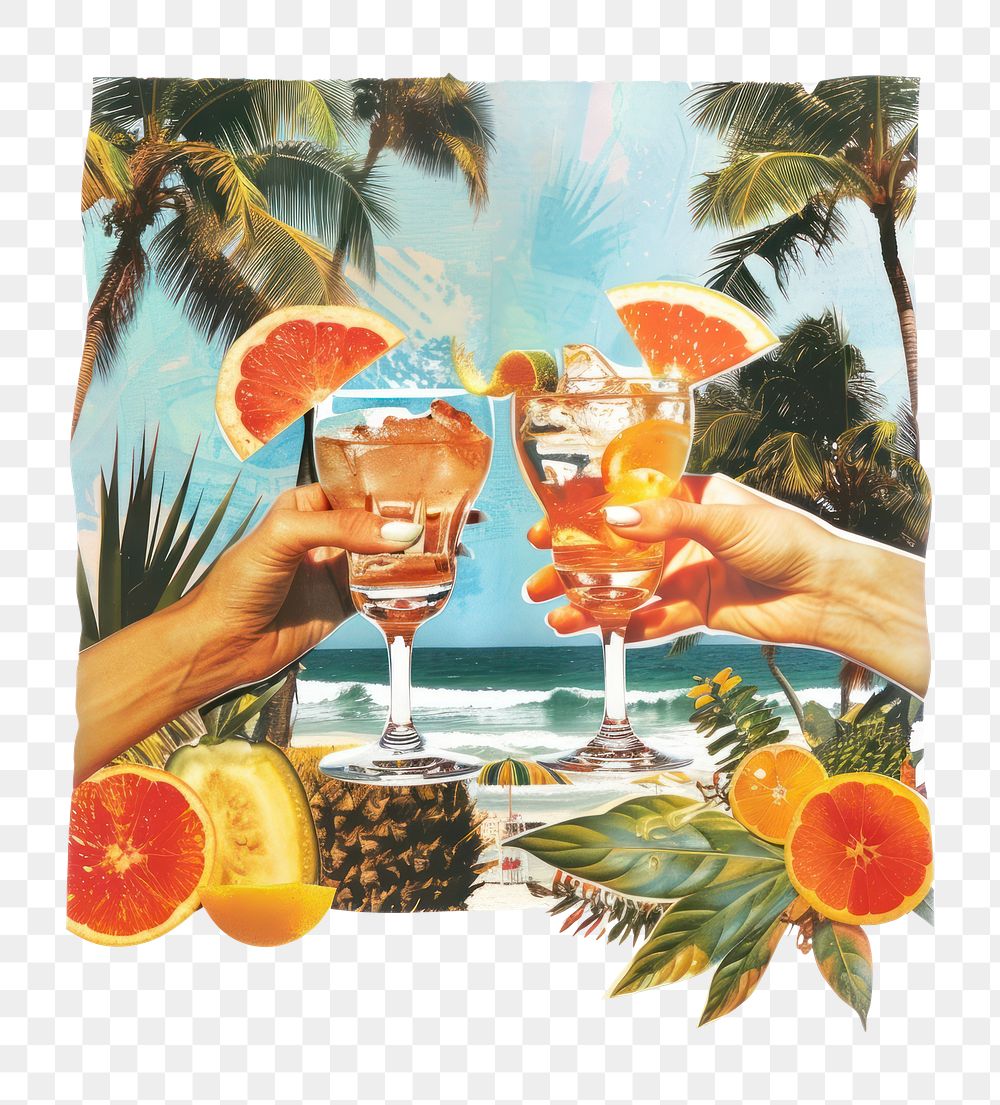 PNG 2 hands toasting summer | Free PNG - rawpixel