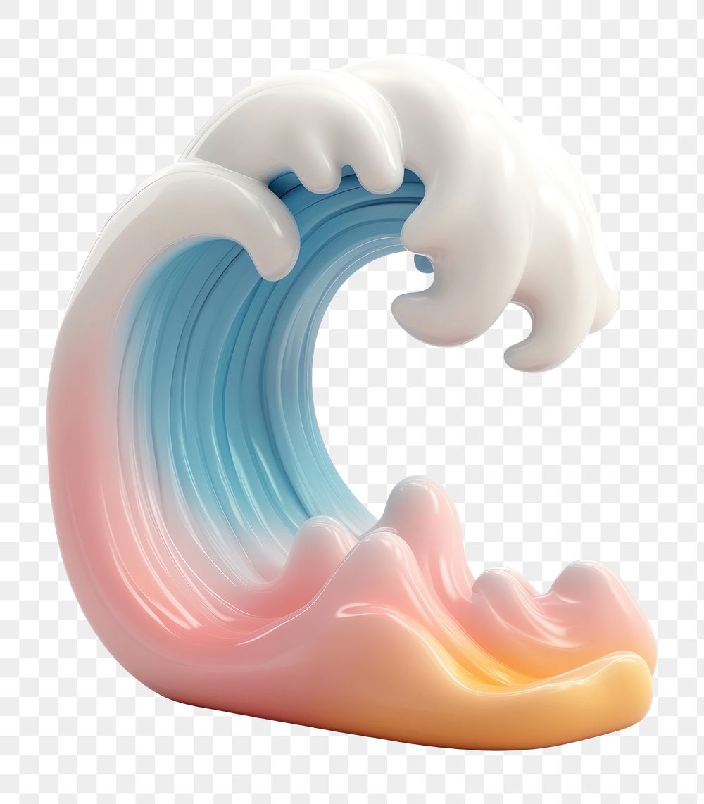 PNG Wave toothpaste sculpture colorful | Free PNG - rawpixel