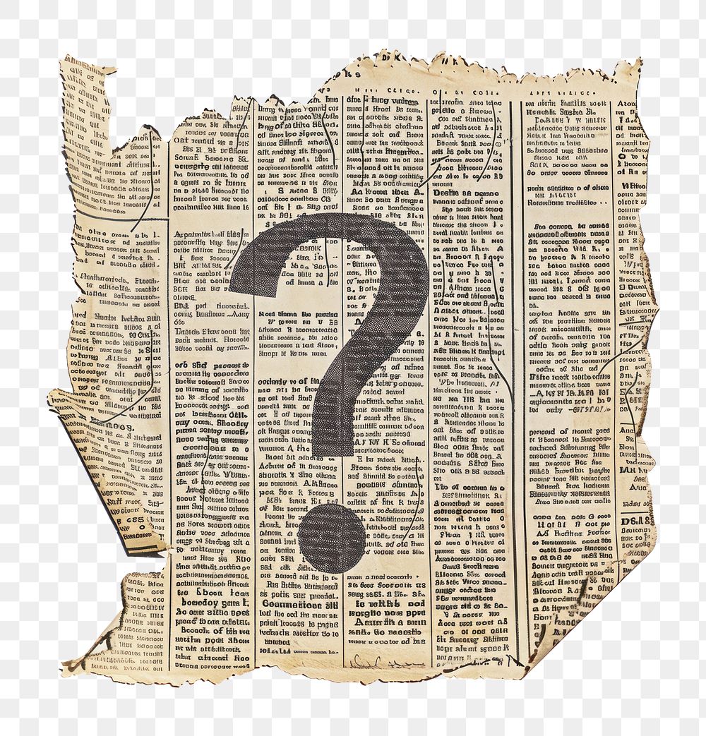 PNG Questions marks newspaper vintage | Free PNG - rawpixel