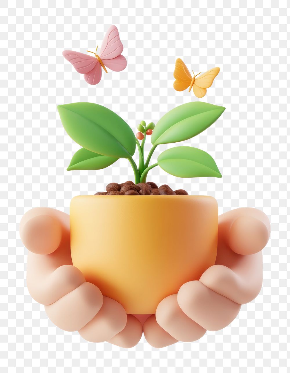 PNG Hands holding plant growing | Free PNG - rawpixel