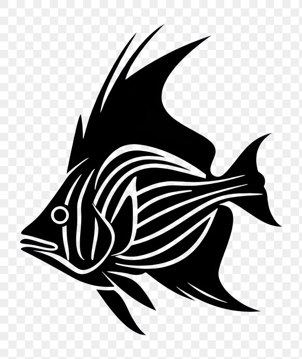 PNG Triggerfish silhouette illustration black | Free PNG - rawpixel