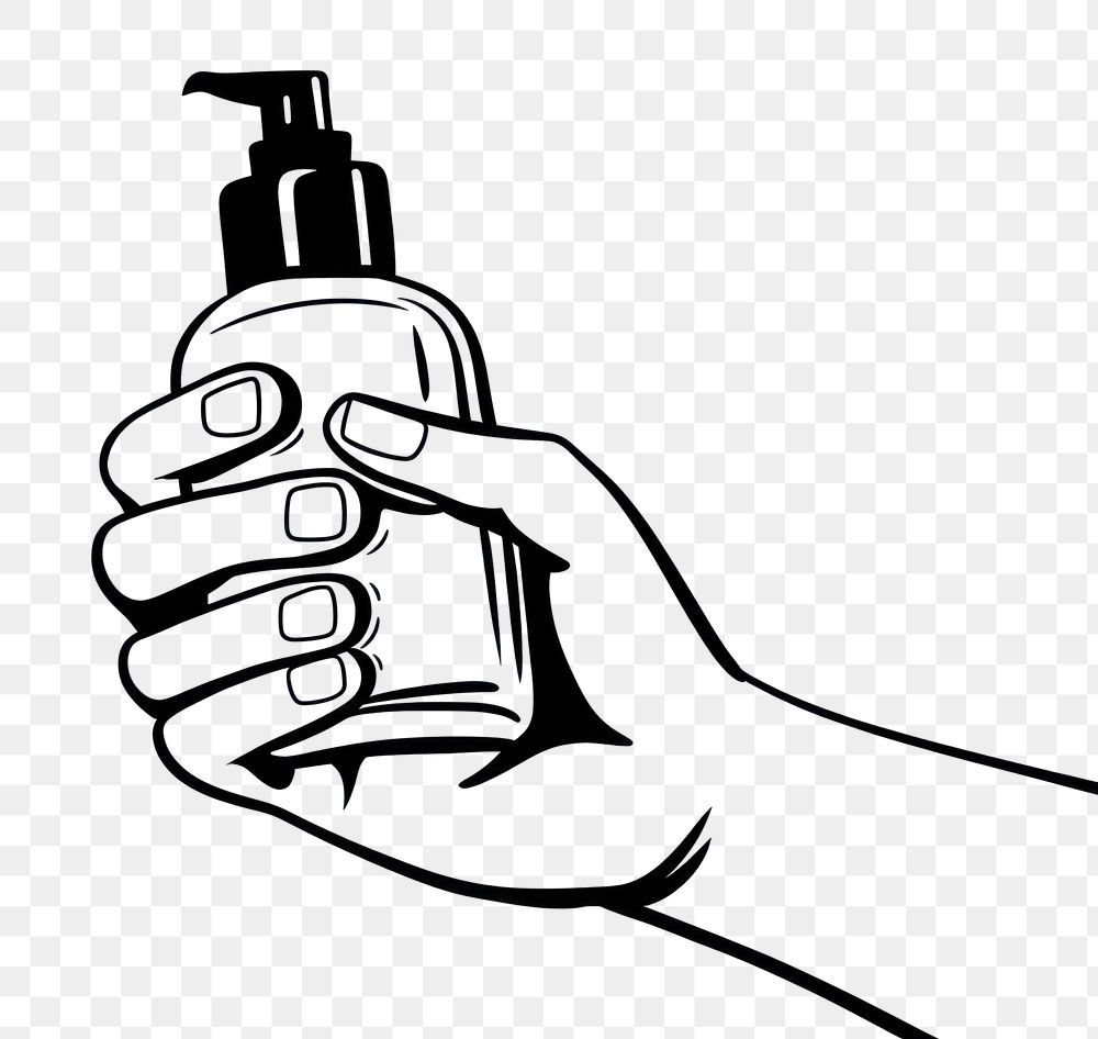 PNG Hand holding spray bottle | Free PNG - rawpixel