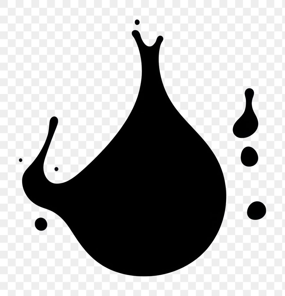 PNG Water drop splash silhouette | Free PNG - rawpixel