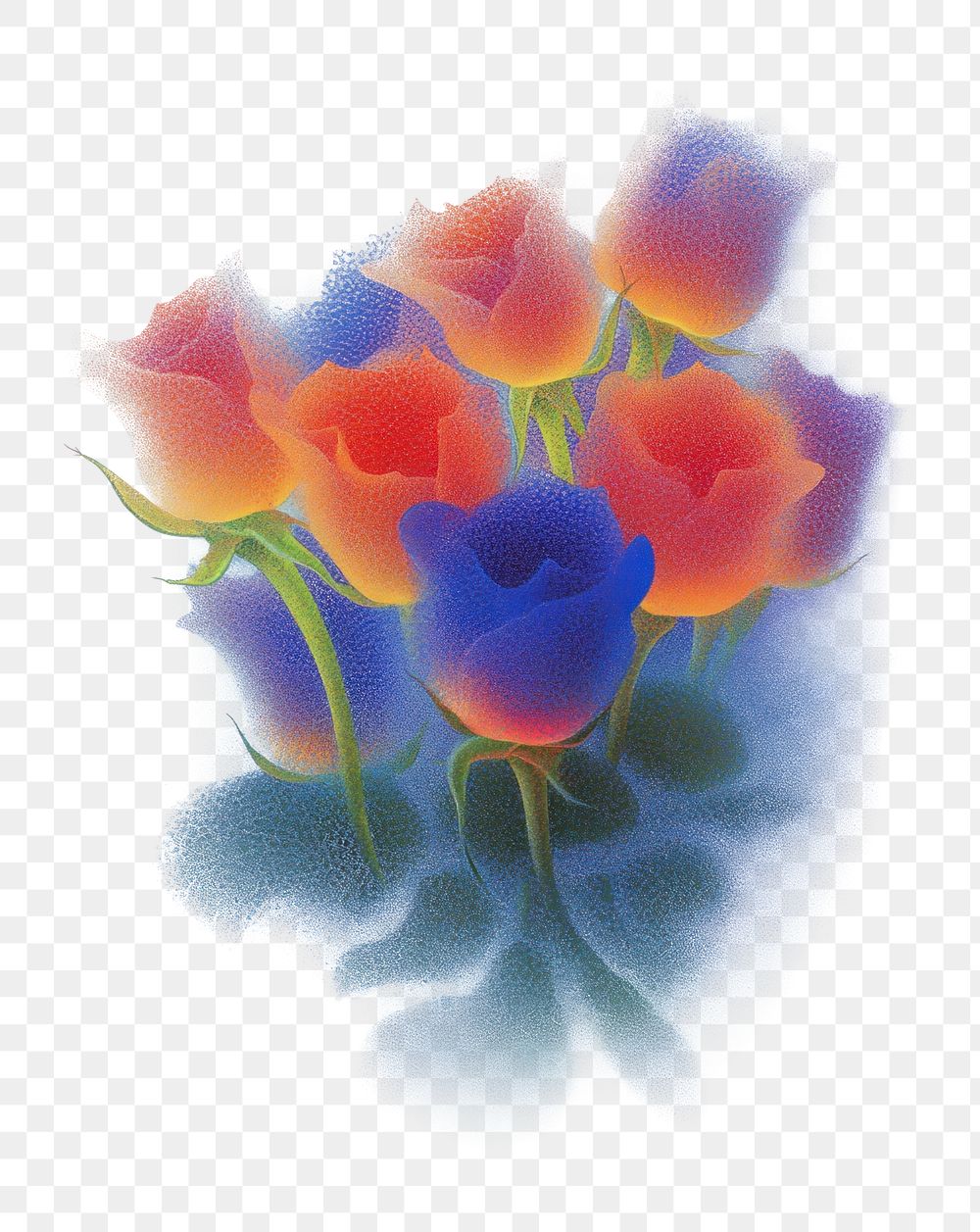 PNG Surrealism rose bouquet roses | Free PNG - rawpixel