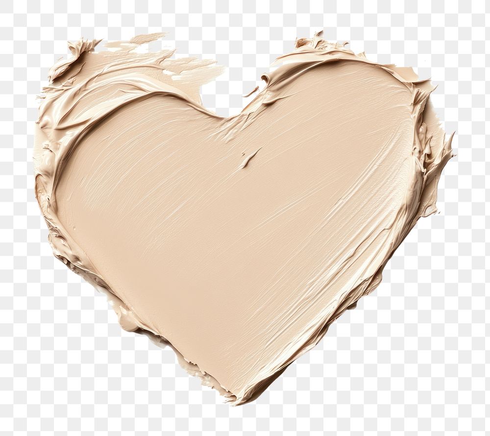 PNG Cosmetic beige heart shape. | Free PNG - rawpixel