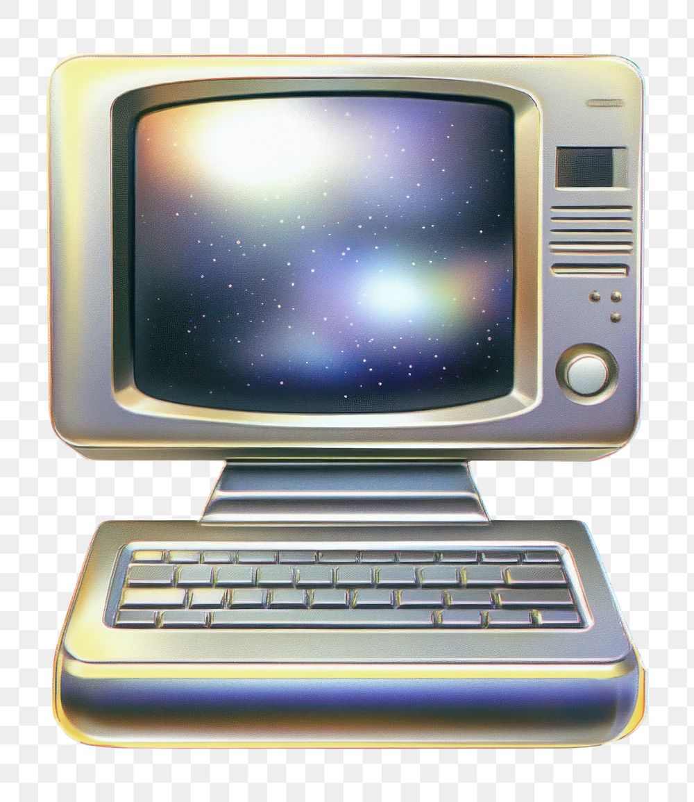 PNG 3d retro computer shape | Free PNG - rawpixel