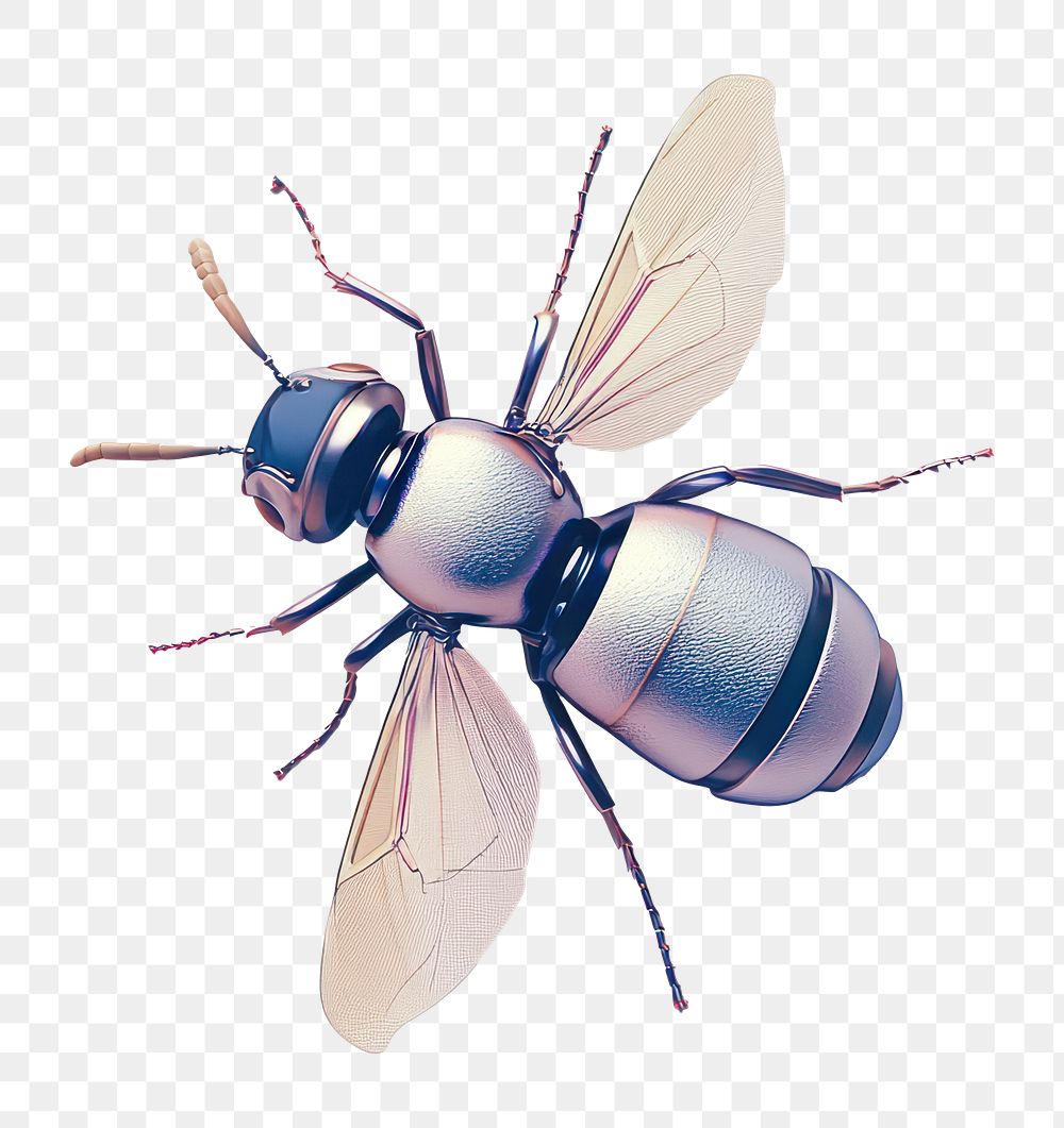 PNG 3d solid wasp bug | Free PNG - rawpixel