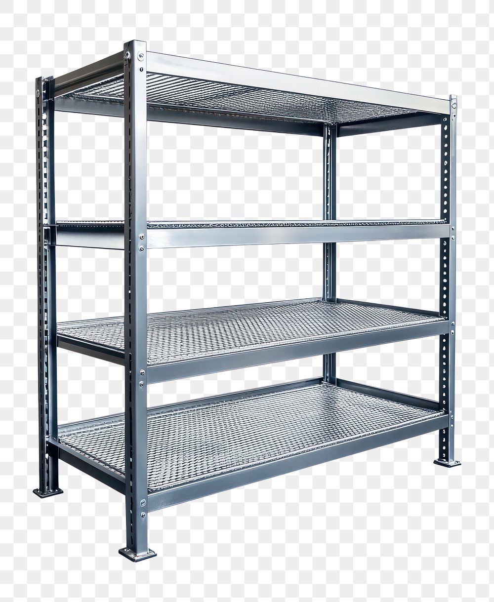 PNG Metal rack solution shelves | Free PNG - rawpixel