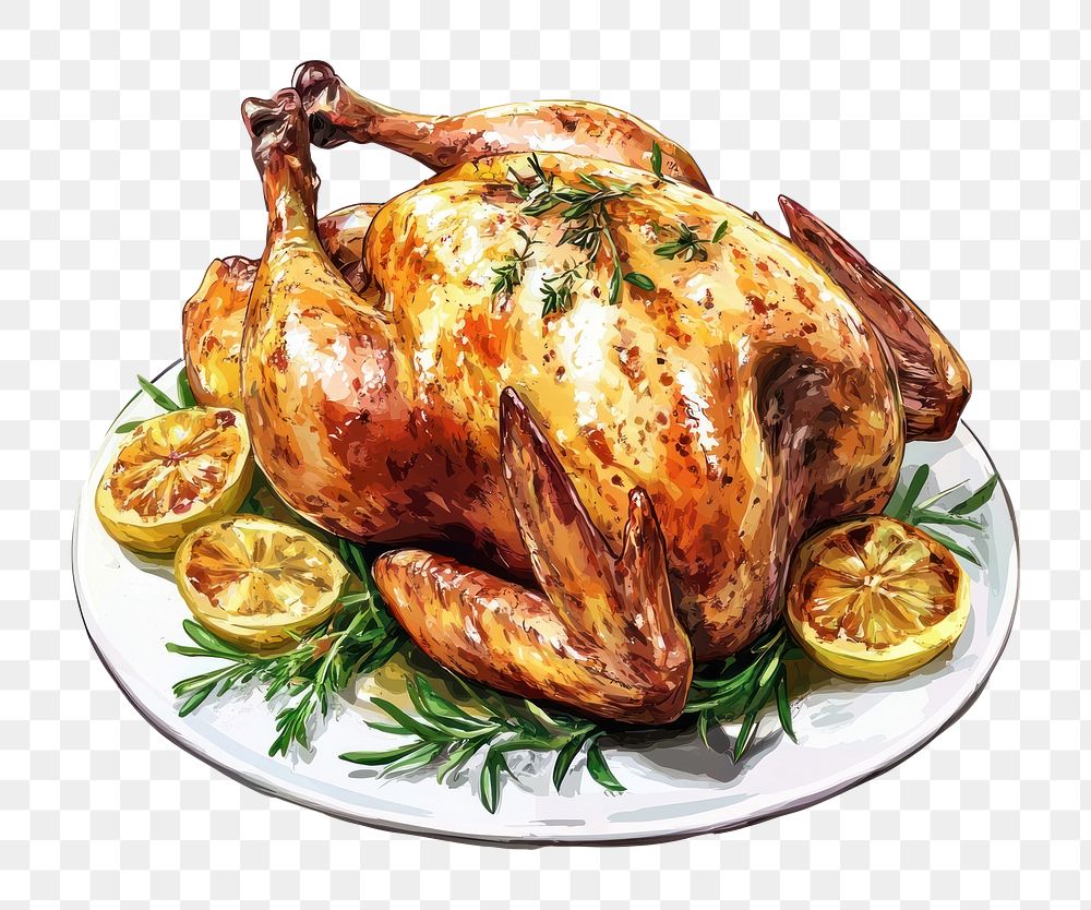 PNG Whole roasted chicken background | Free PNG - rawpixel