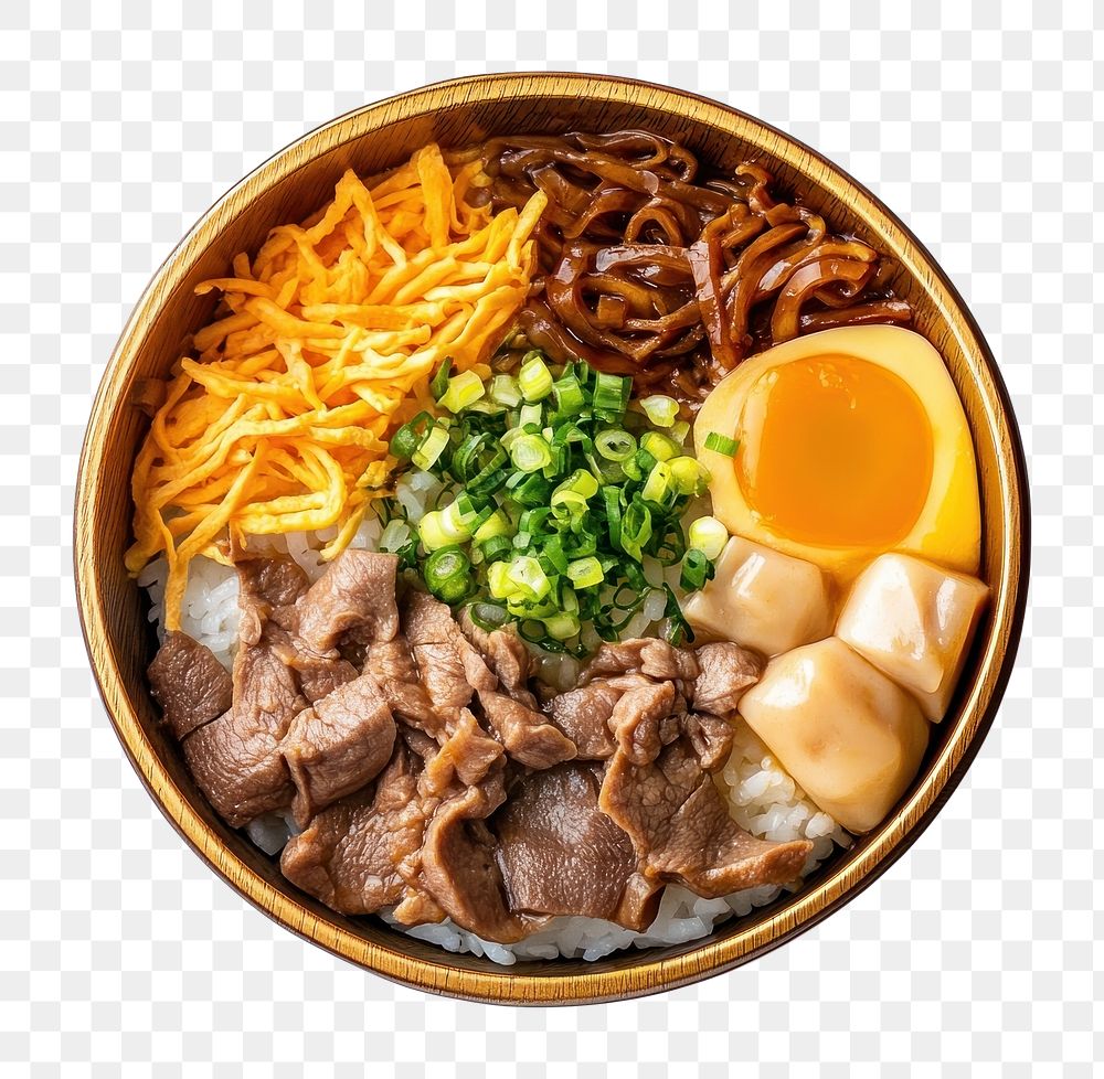 PNG gyudon meal dish bowl. | Free PNG - rawpixel