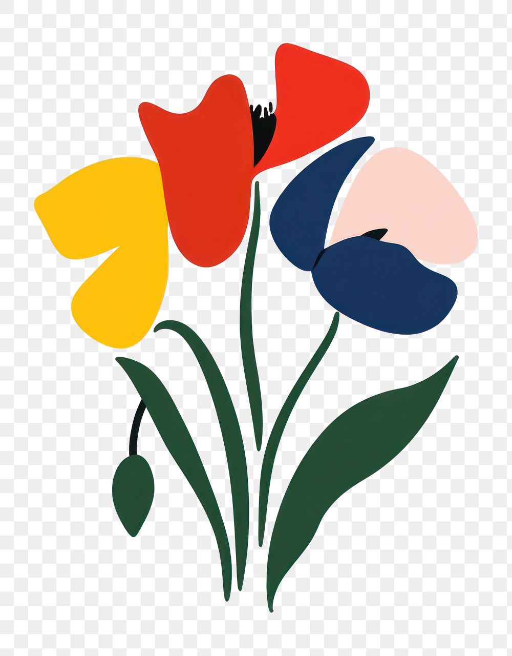 PNG Poppy flower icon illustration | Free PNG - rawpixel