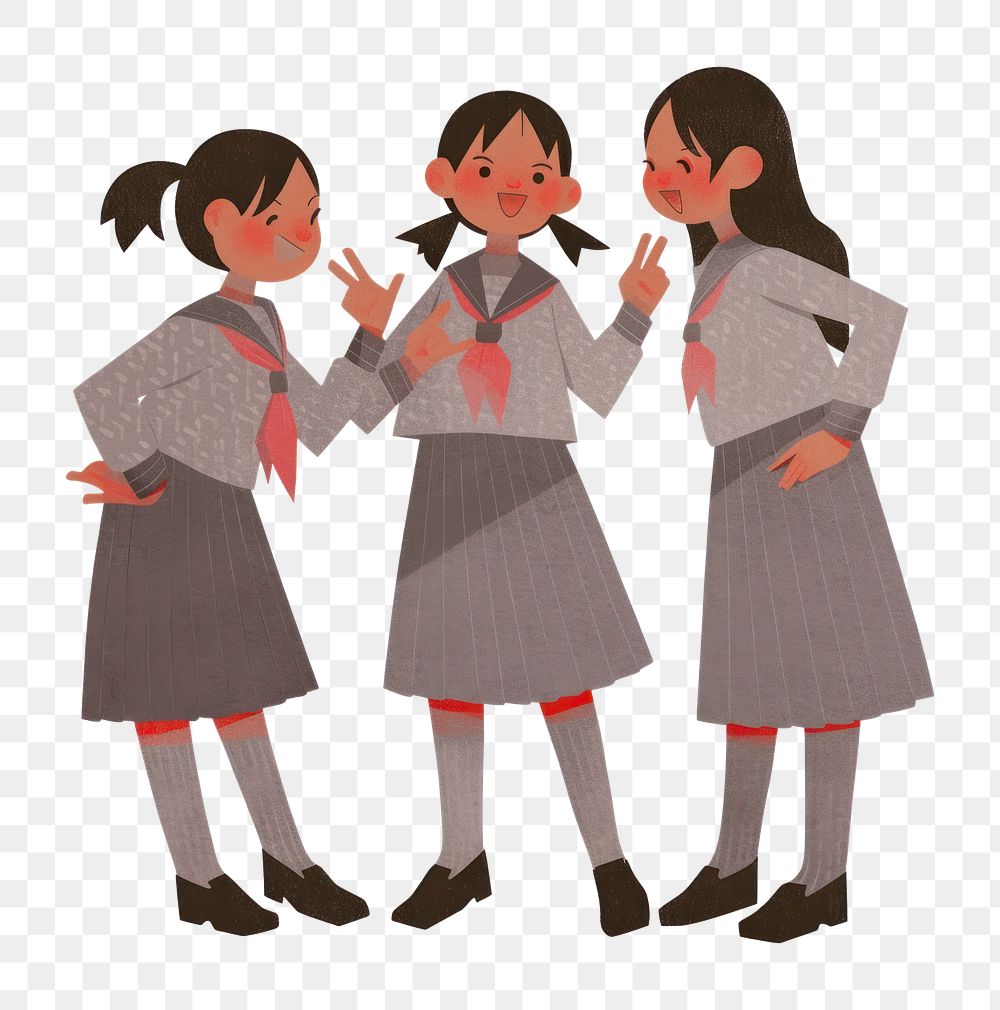 PNG Group happy 3 girls | Free PNG - rawpixel