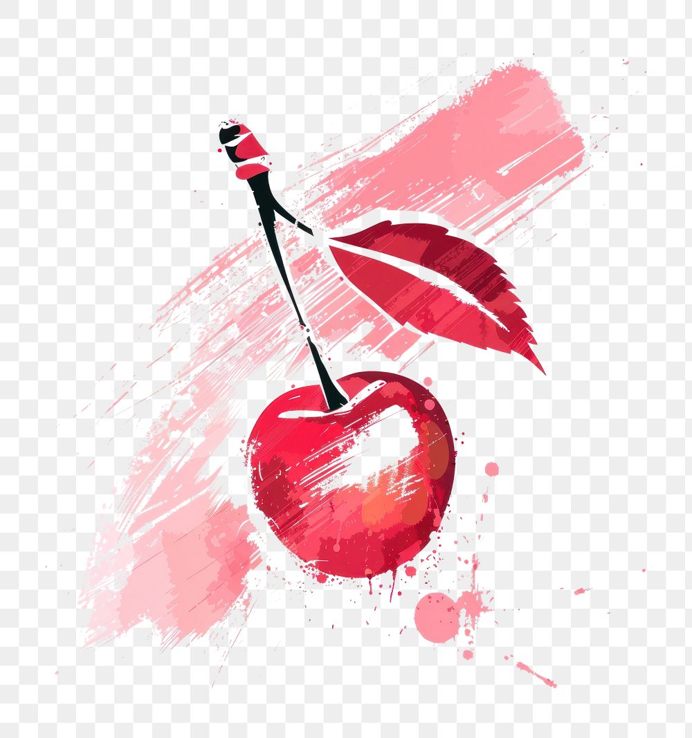 PNG Cherry shape illustration fruit | Free PNG - rawpixel