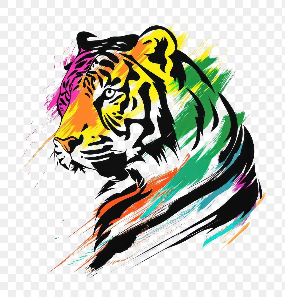 PNG Tiger shape illustration wildlife | Free PNG - rawpixel