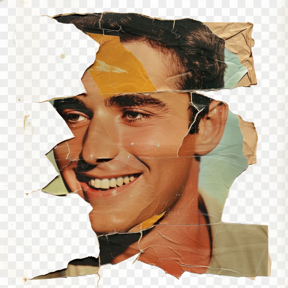 PNG Man smile collage cutouts | Free PNG - rawpixel