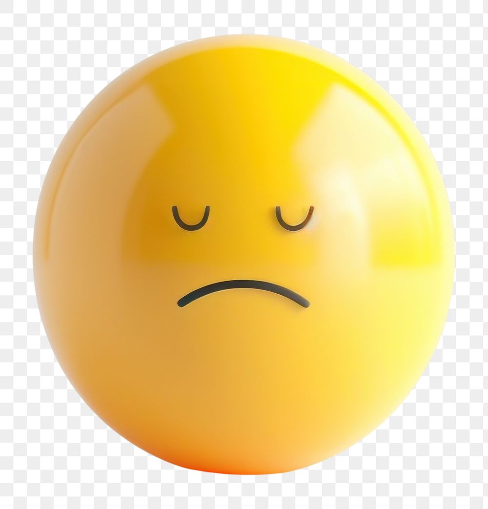 PNG Yellow sphere sad face | Free PNG - rawpixel