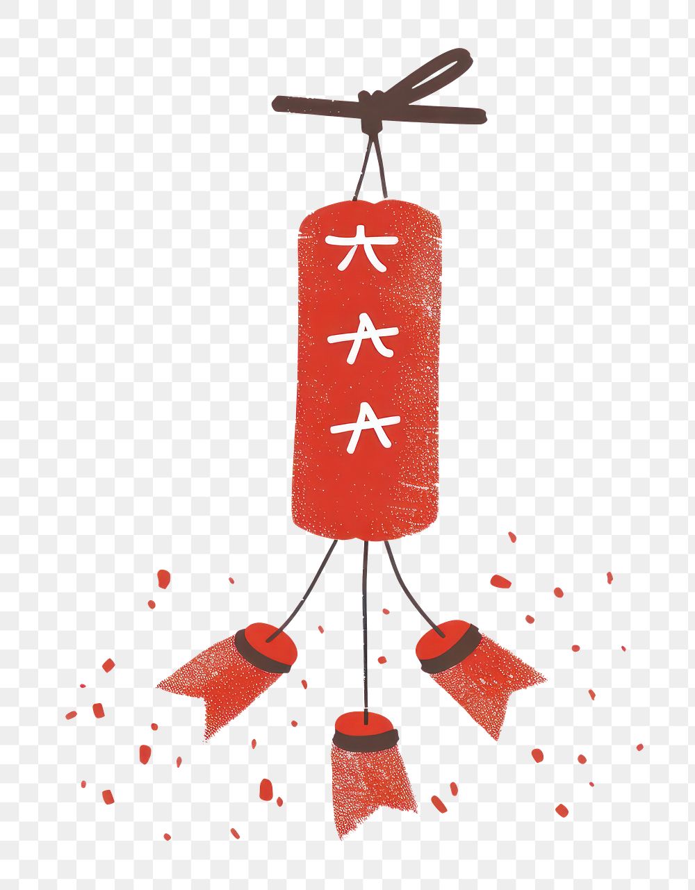 PNG Chinese red firecracker illustration | Free PNG - rawpixel