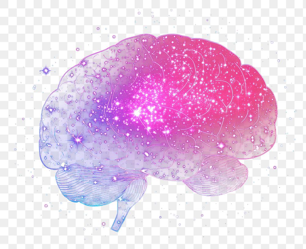PNG Colorful brain light glitter | Free PNG - rawpixel