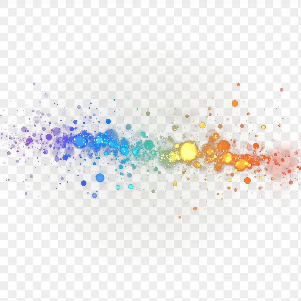 PNG Colorful particle border effect | Free PNG - rawpixel