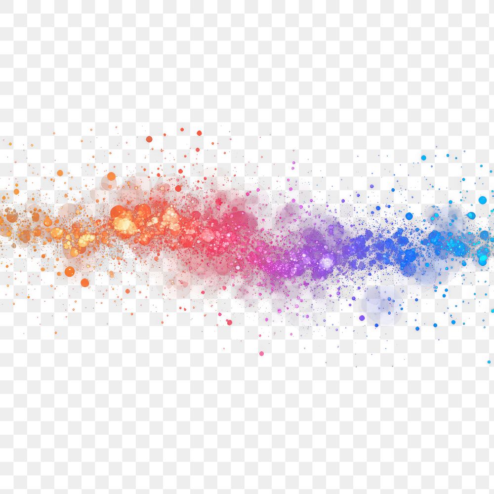 PNG Colorful particle border effect | Free PNG - rawpixel