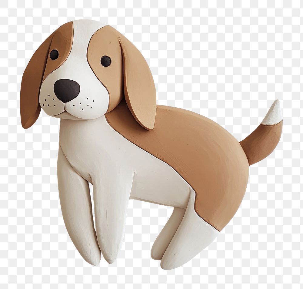 PNG 2d clay Beagle dog | Free PNG - rawpixel