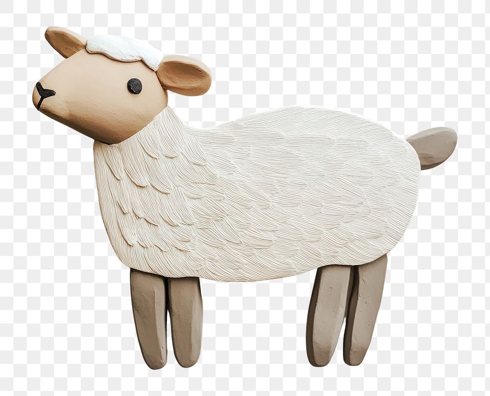 PNG 2d clay sheep figurine | Free PNG - rawpixel