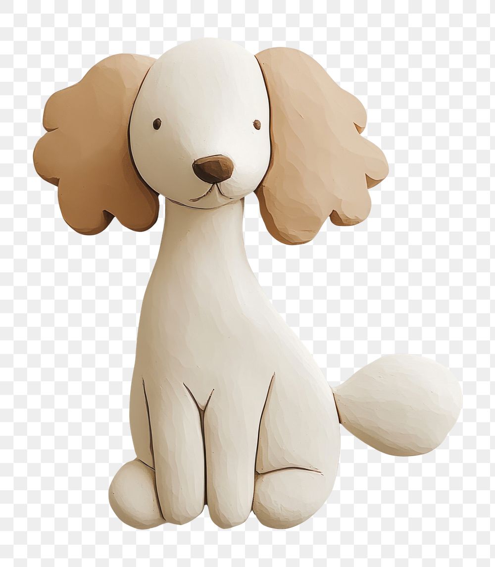 PNG 2d clay Poodle dog | Premium PNG - rawpixel