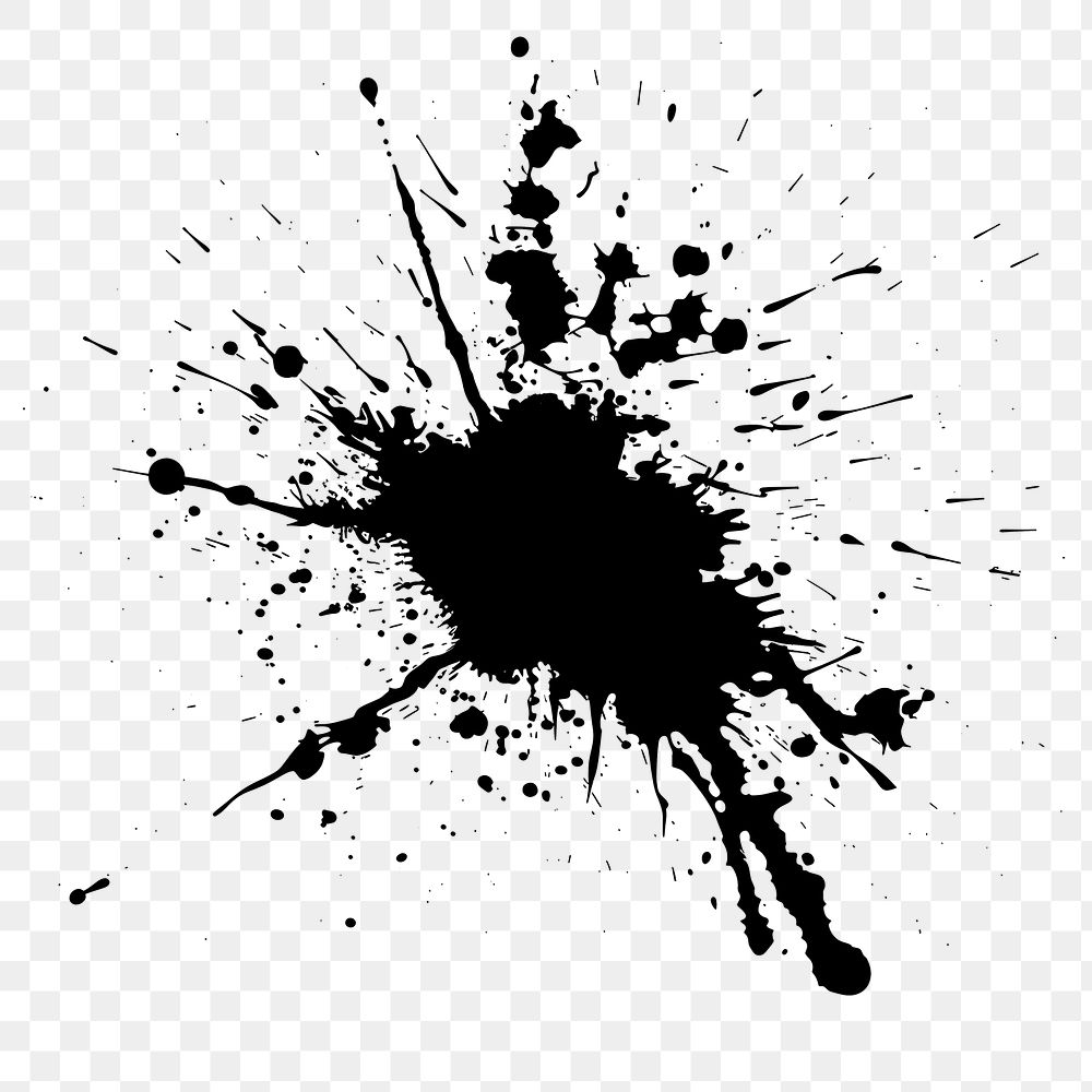 PNG Simple real ink splatter | Free PNG - rawpixel