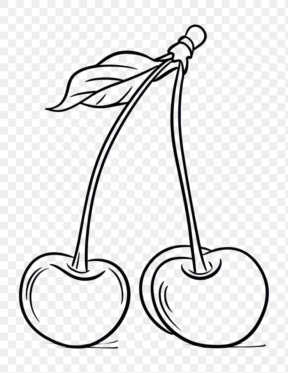 PNG Cherry drawing simple fruit. | Free PNG - rawpixel