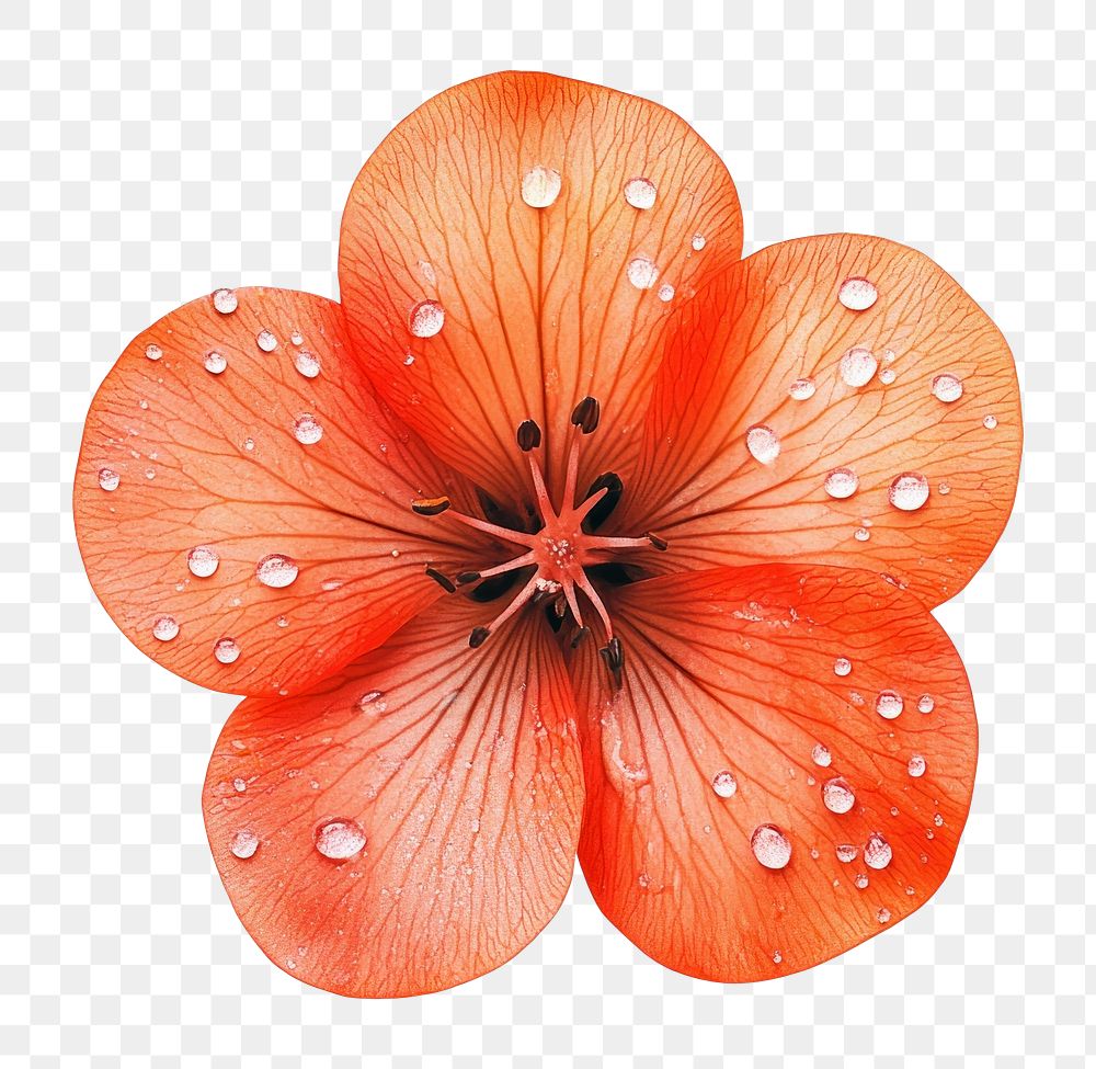 PNG X-ray orange flax flower | Free PNG - rawpixel