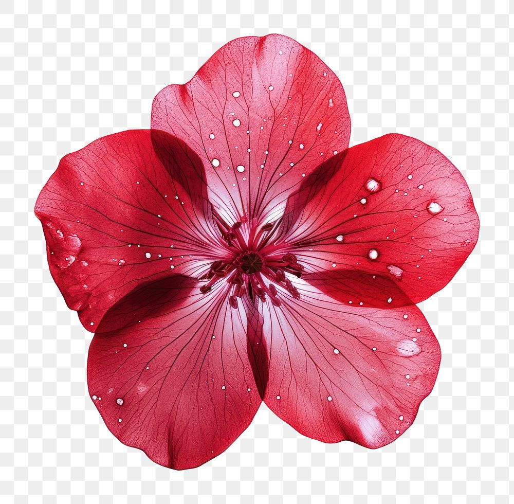 PNG X-ray red flax flower | Free PNG - rawpixel