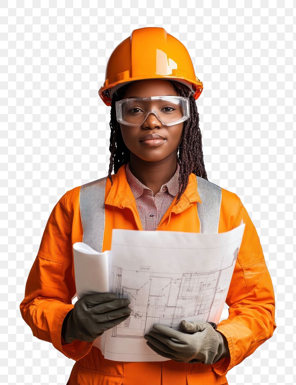 PNG African woman civil engineer | Free PNG - rawpixel