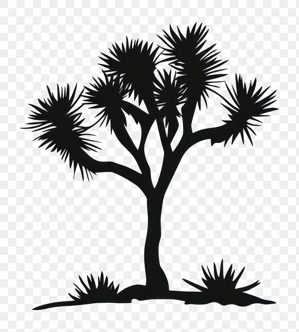 PNG Joshua tree silhouette illustration | Free PNG - rawpixel