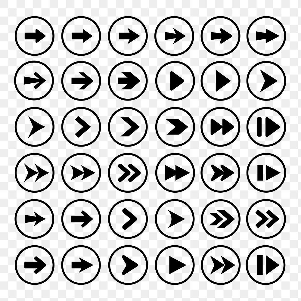 PNG Circular arrow icons collection | Premium PNG - rawpixel