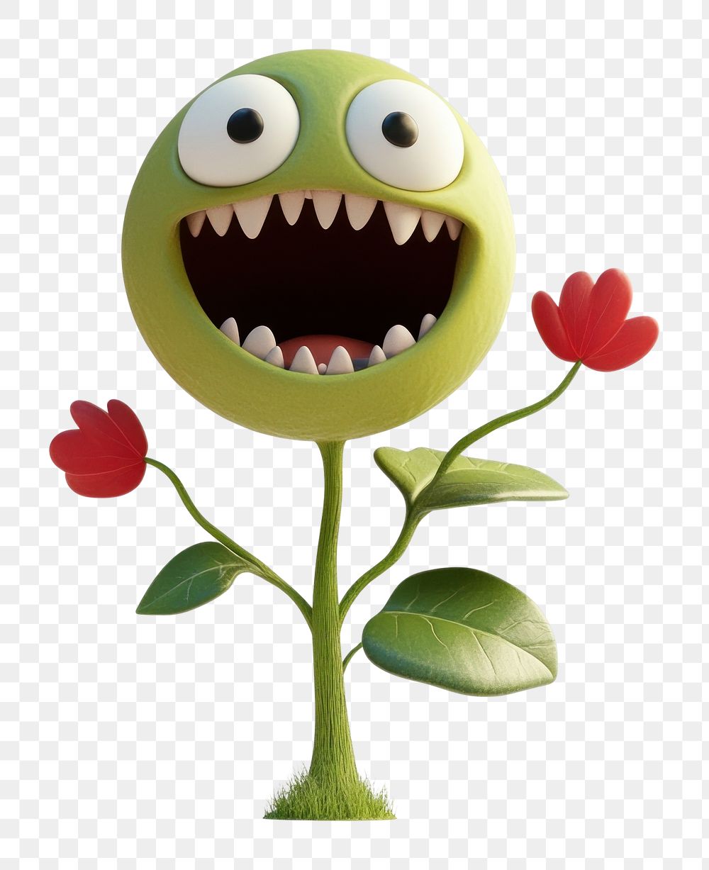 PNG Man-eating plant character cartoon | Free PNG - rawpixel