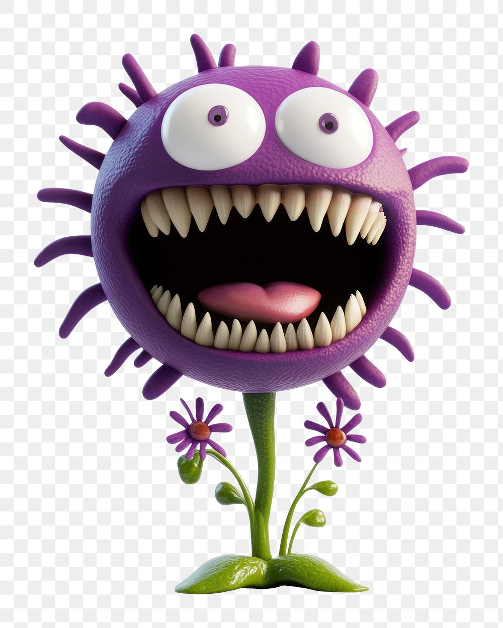 PNG Man-eating plant purple character | Free PNG - rawpixel