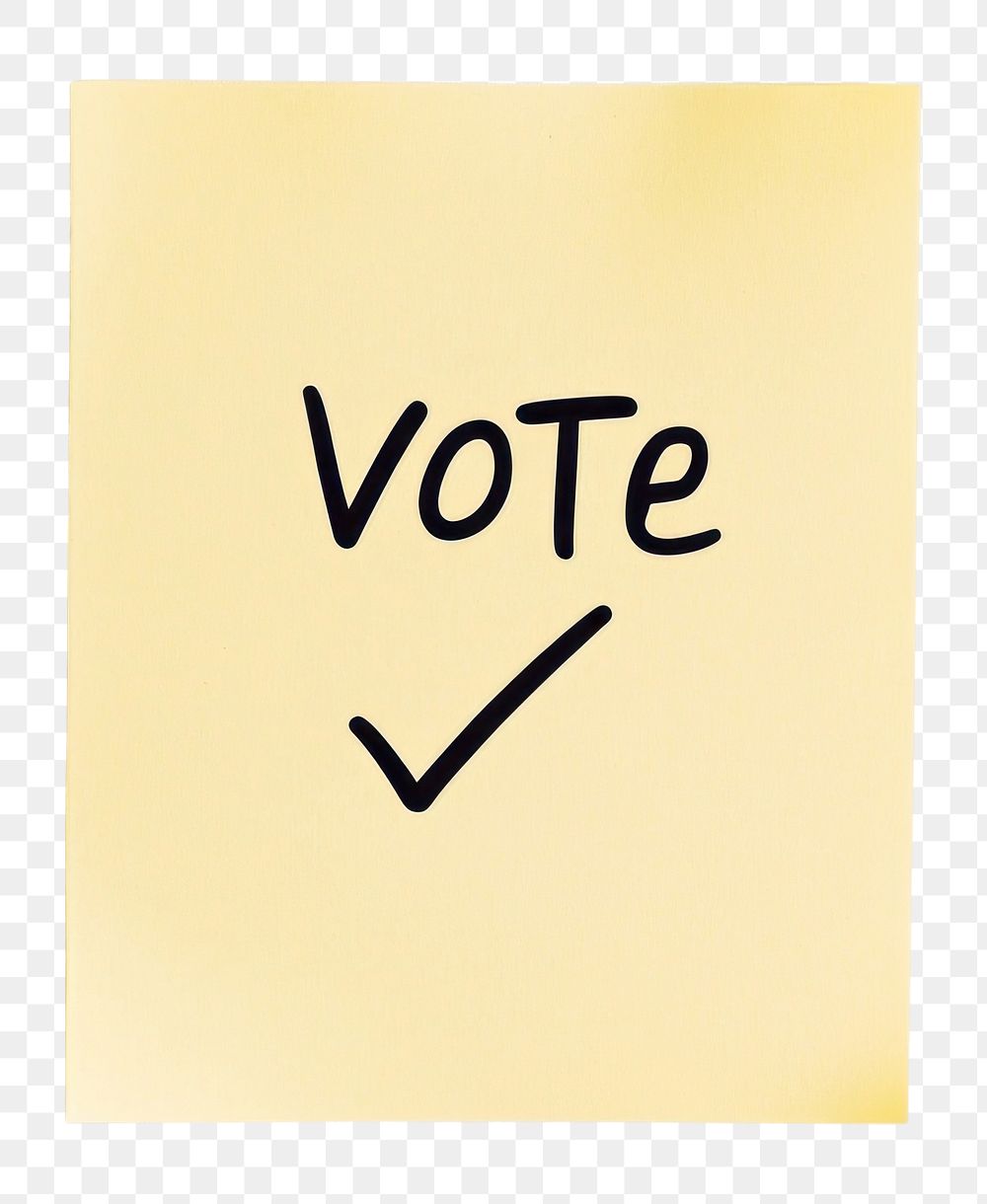 PNG Sticky note vote reminder | Free PNG - rawpixel