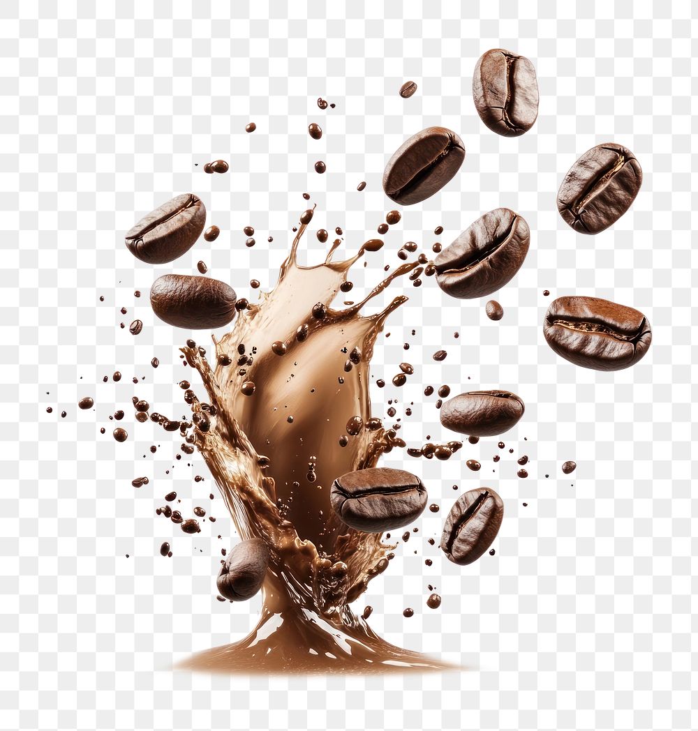 PNG Coffee splash beans coffee | Free PNG - rawpixel