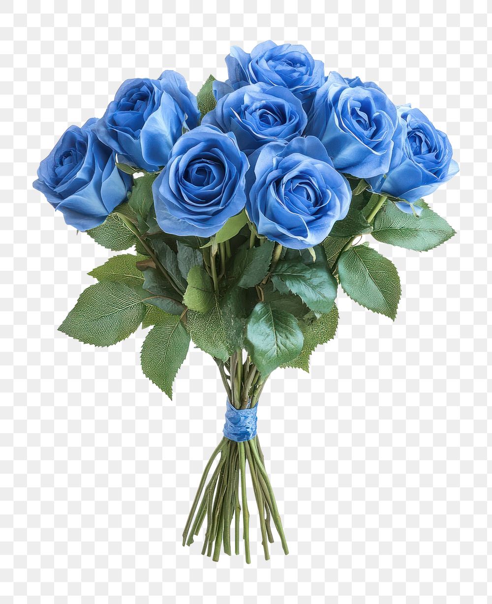 PNG Bouquet blue roses bouquet | Free PNG - rawpixel