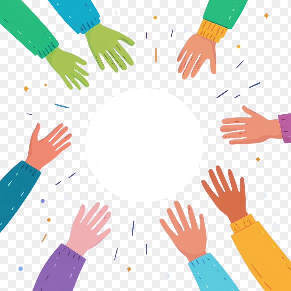 PNG Hands clapping illustration collaboration | Free PNG - rawpixel