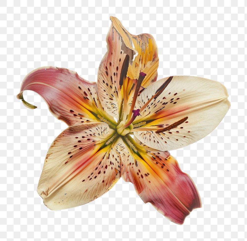 PNG Lily shape flower collage | Free PNG - rawpixel