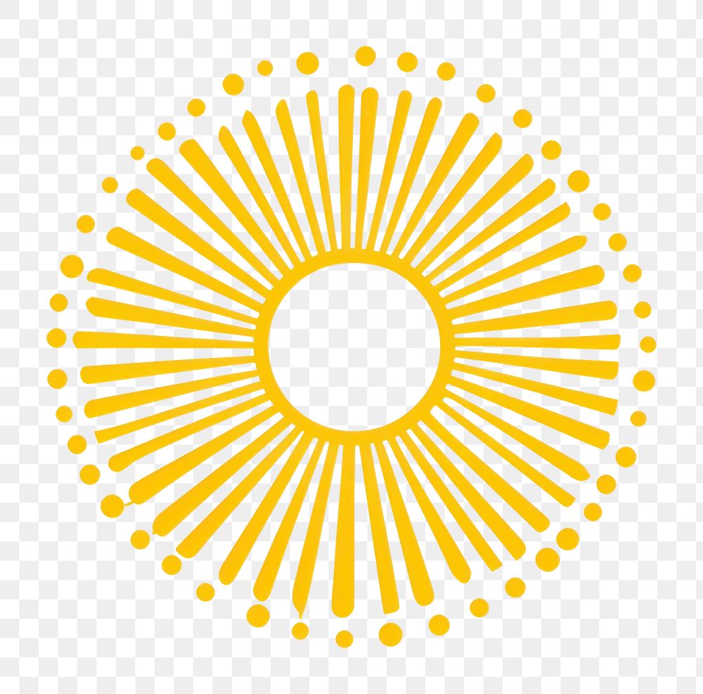 PNG Sunrays icon pattern yellow | Free PNG - rawpixel