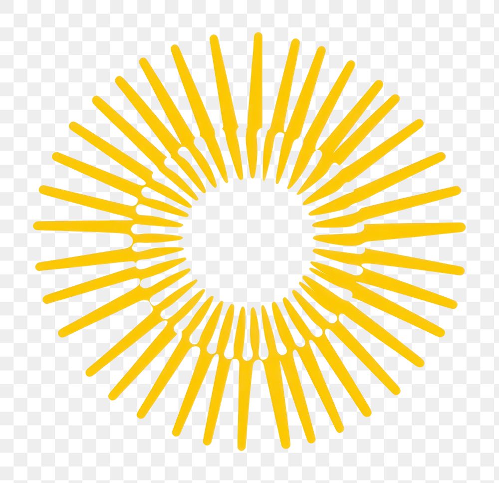 PNG Sunrays icon yellow art | Free PNG - rawpixel